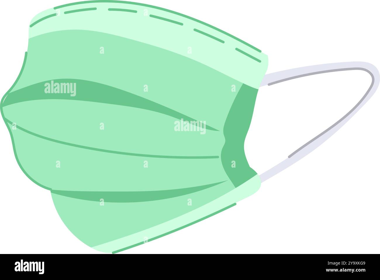 disposable surgical mask cartoon vector illustration Stock Vector Image ...