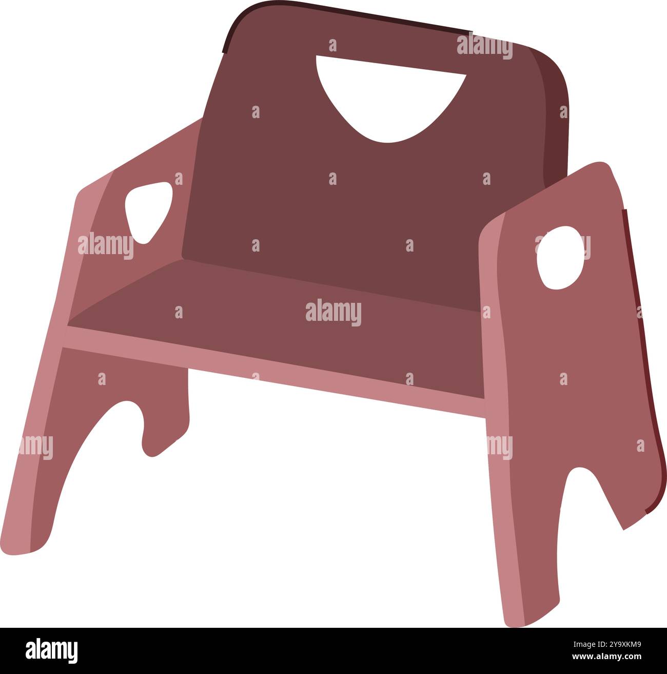 durable toddlier chair cartoon vector illustration Stock Vector Image ...