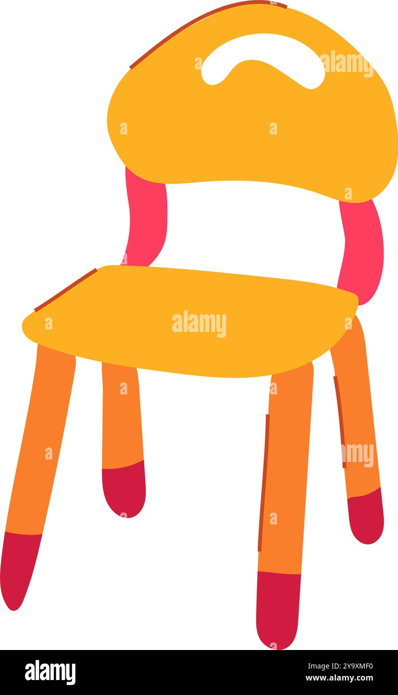 lightweight toddlier chair cartoon vector illustration Stock Vector ...