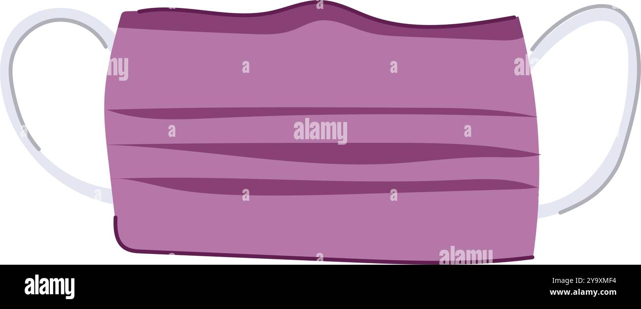 face surgical mask cartoon vector illustration Stock Vector Image & Art ...