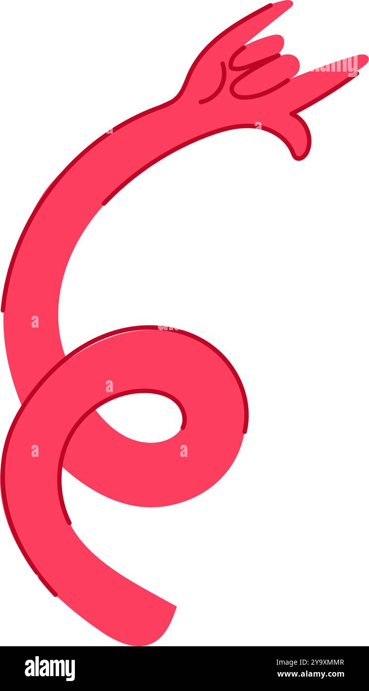 expression twisted hands cartoon vector illustration Stock Vector Image ...