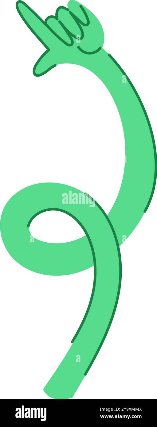 gesture twisted hands cartoon vector illustration Stock Vector Image ...