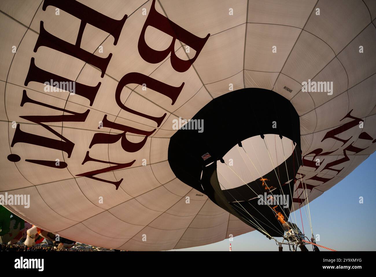 Albuquerque, United States. 11th Oct, 2024. A burner is fired sending ...