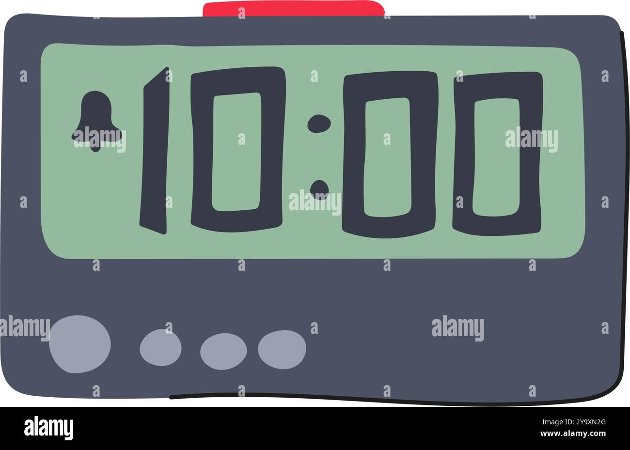 timer travel alarm clock cartoon vector illustration Stock Vector Image ...