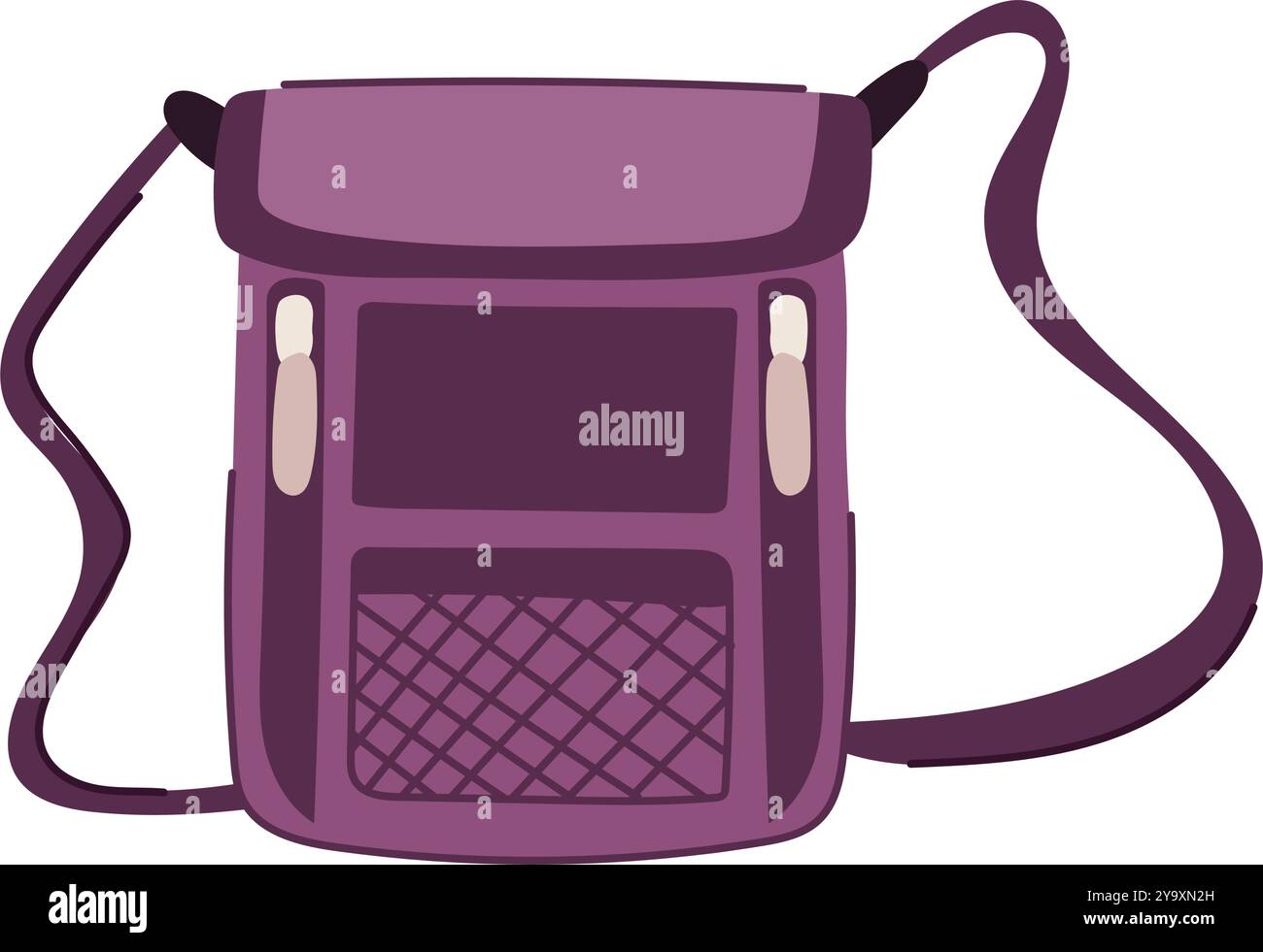 protection travel neck pouch cartoon vector illustration Stock Vector ...