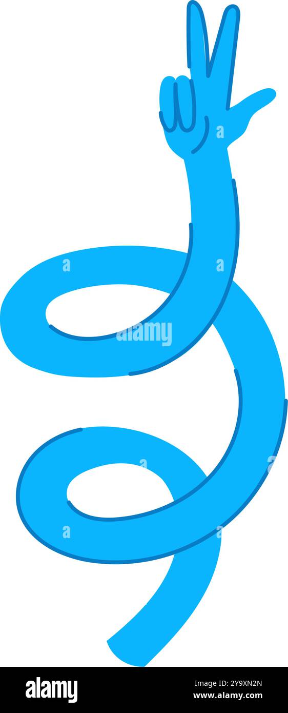 sculpture twisted hands cartoon vector illustration Stock Vector Image ...