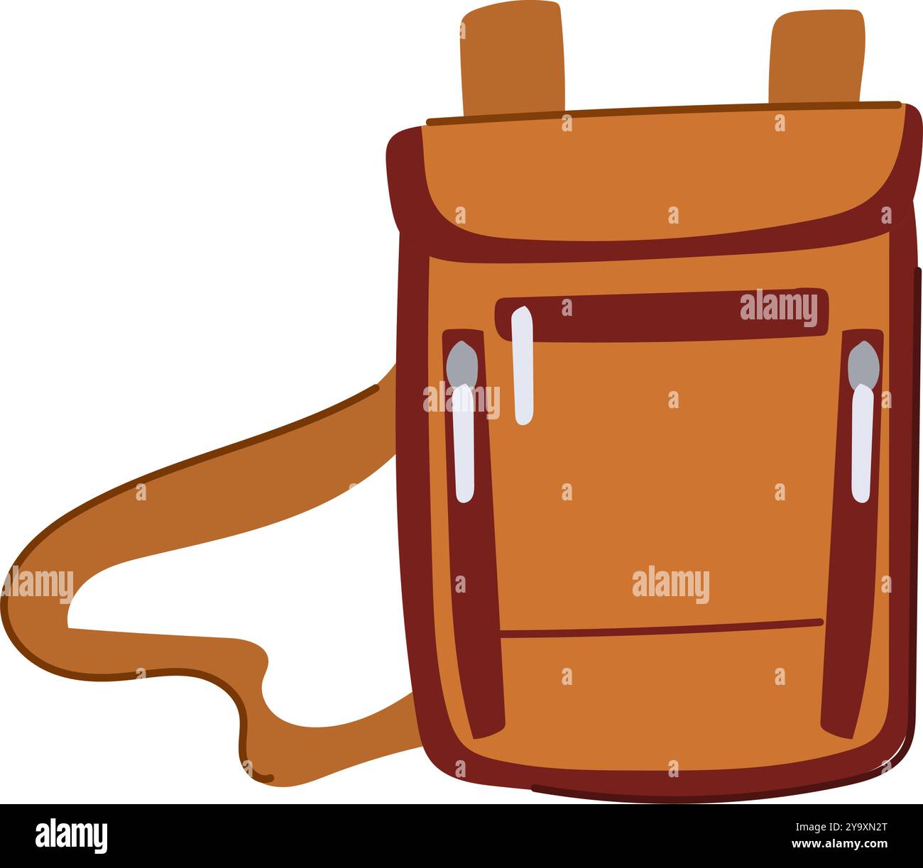 secure travel neck pouch cartoon vector illustration Stock Vector Image ...