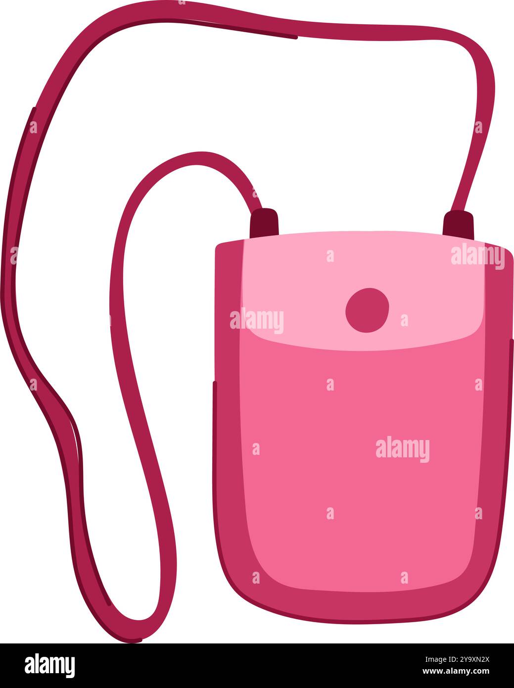 hidden travel neck pouch cartoon vector illustration Stock Vector Image ...