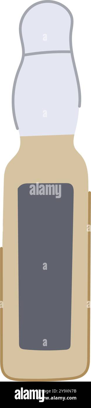 dose vaccine vial cartoon vector illustration Stock Vector Image & Art ...