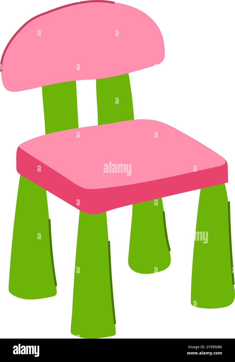 comfort toddlier chair cartoon vector illustration Stock Vector Image ...