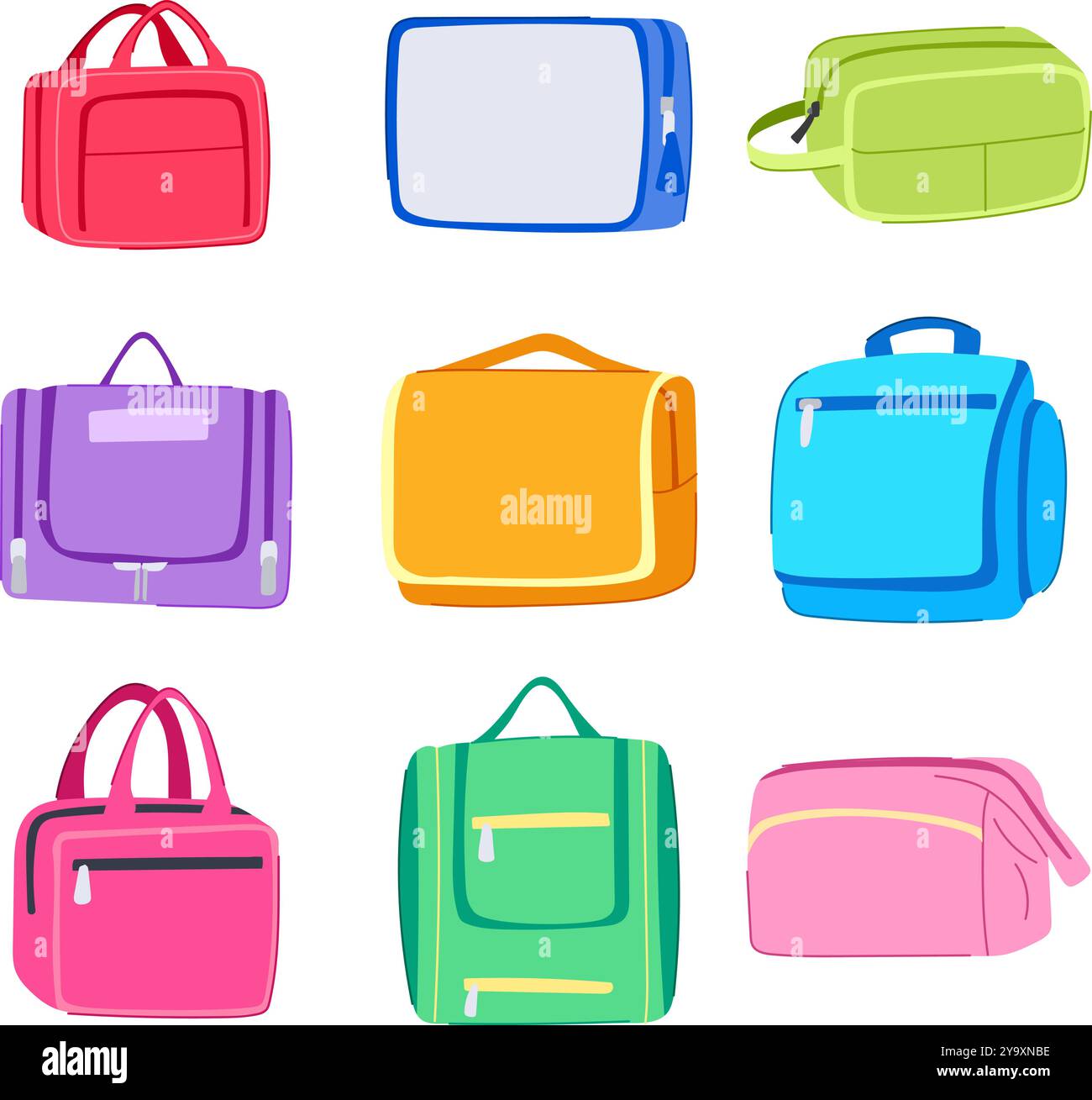 travel toiletries set cartoon vector illustration Stock Vector Image ...