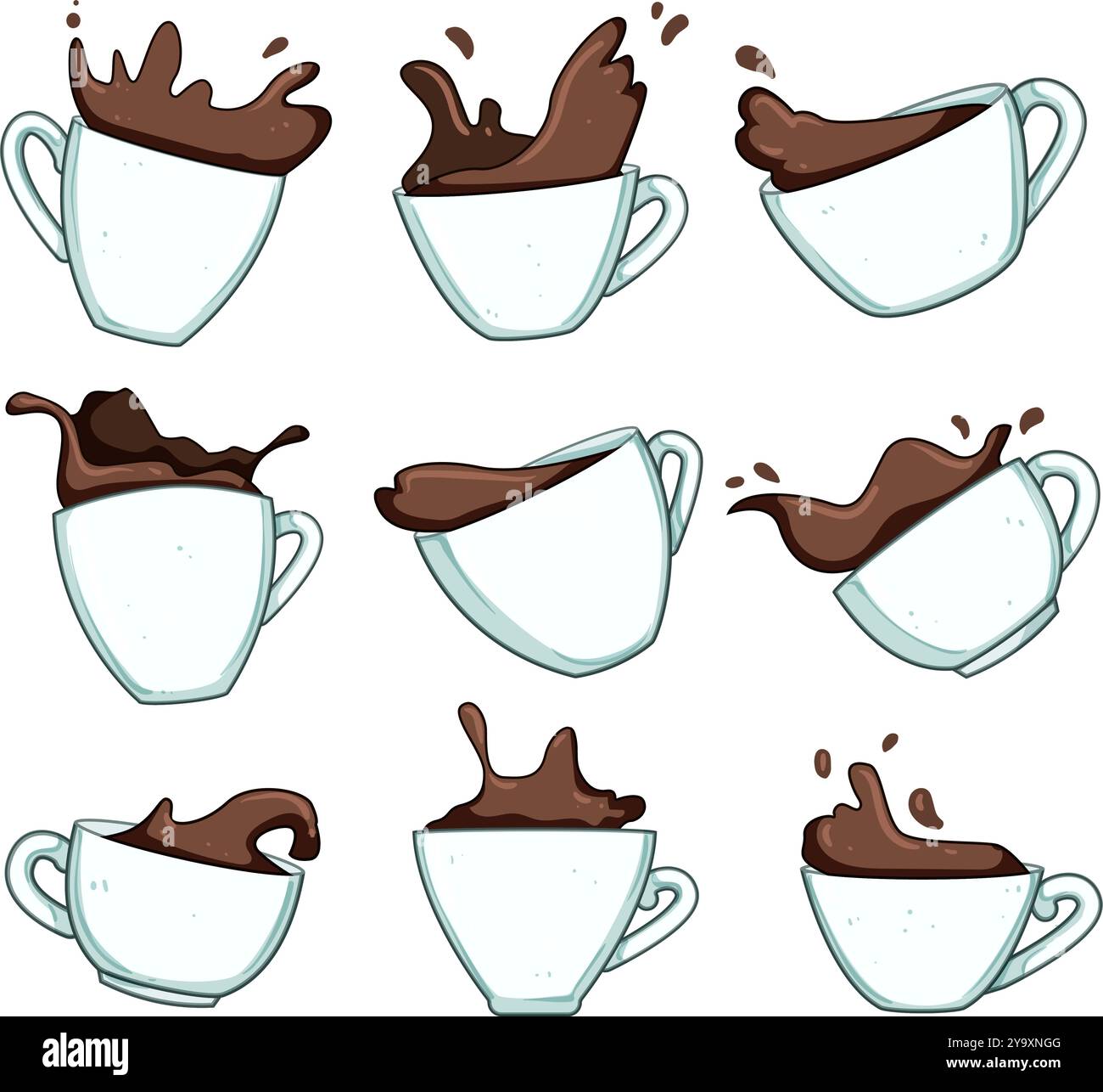 Sip cup cartoon Stock Vector Images - Alamy
