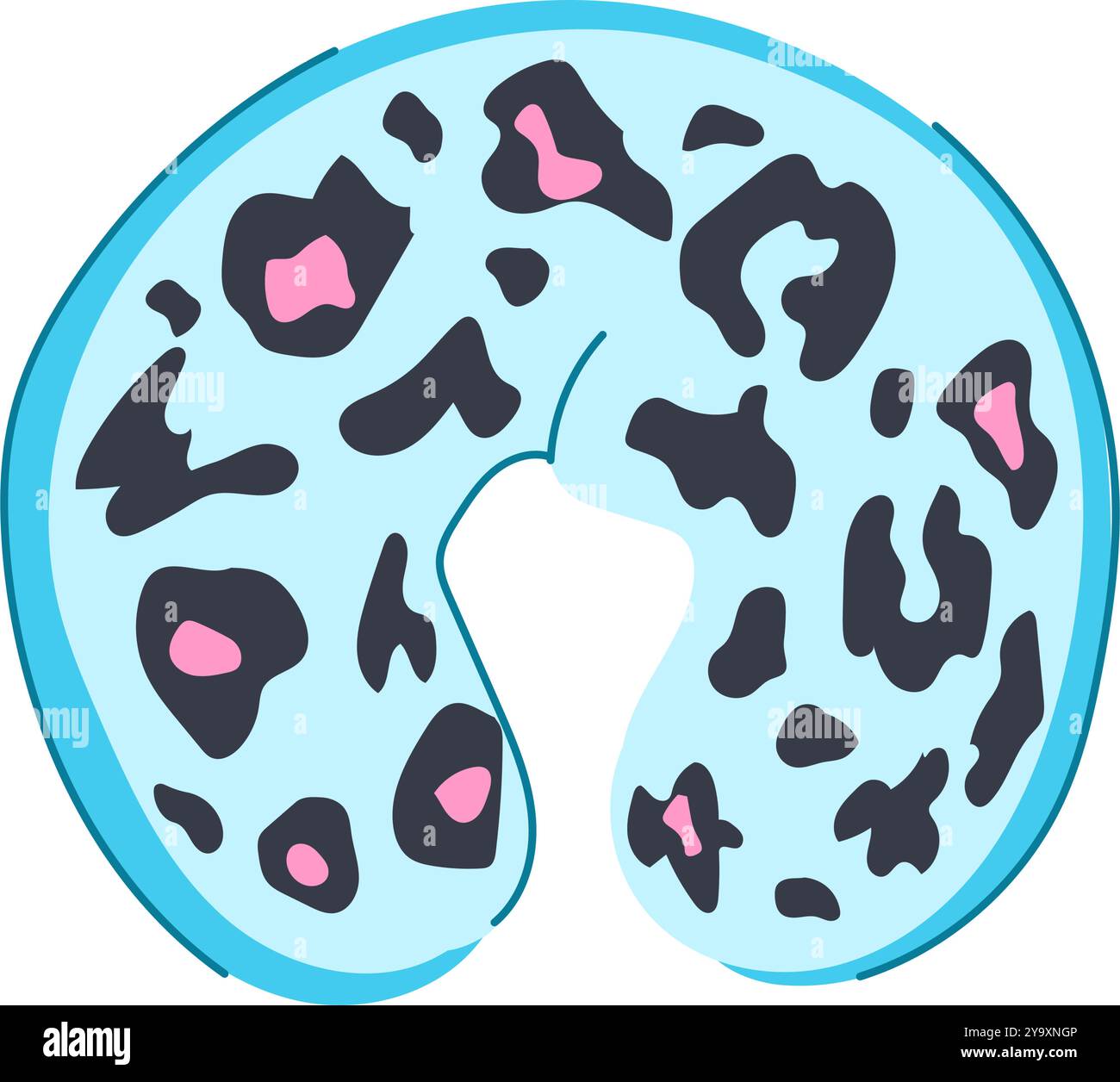 versatile travel pillow cartoon vector illustration Stock Vector Image ...