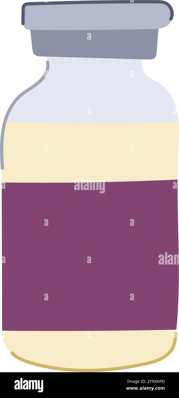 syringe vaccine vial cartoon vector illustration Stock Vector Image ...