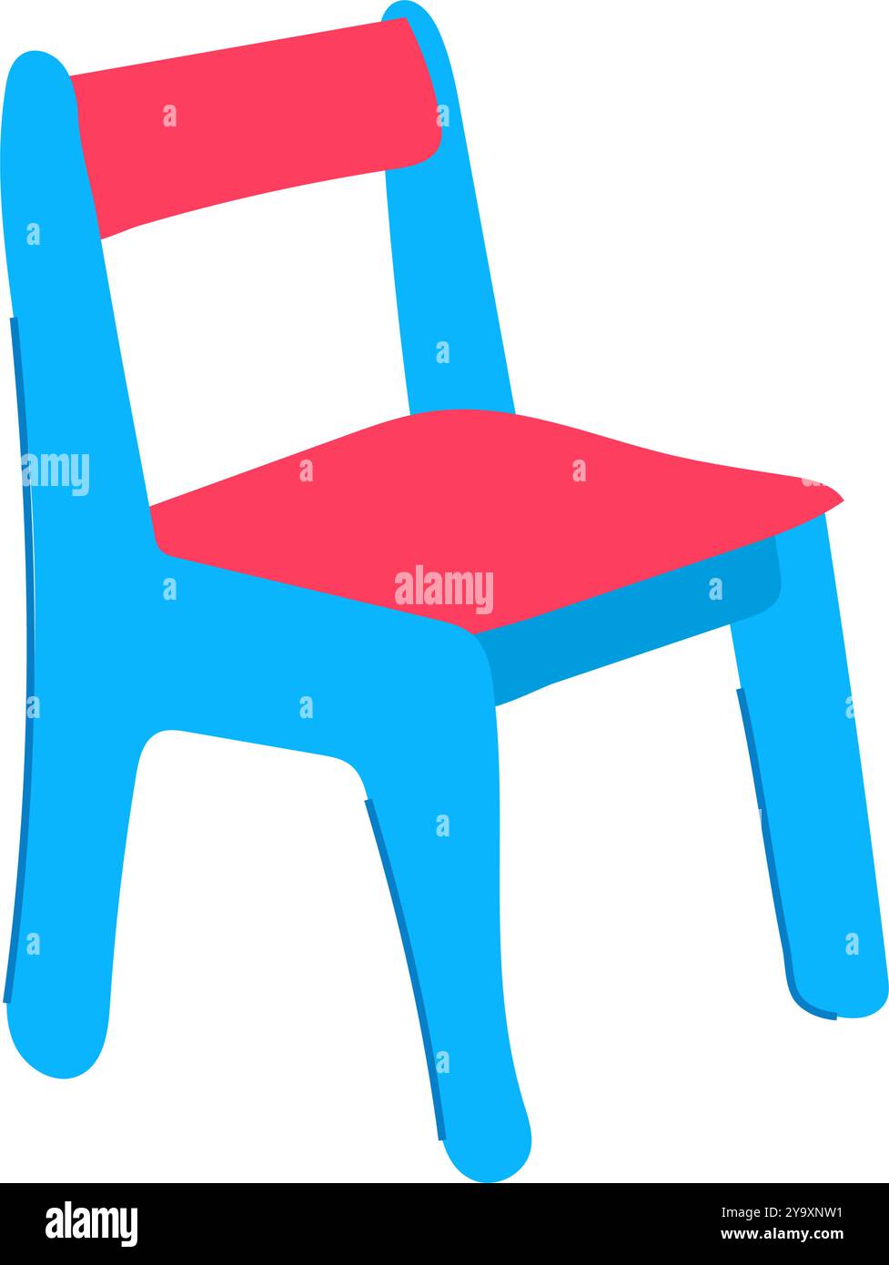 portable toddlier chair cartoon vector illustration Stock Vector Image ...