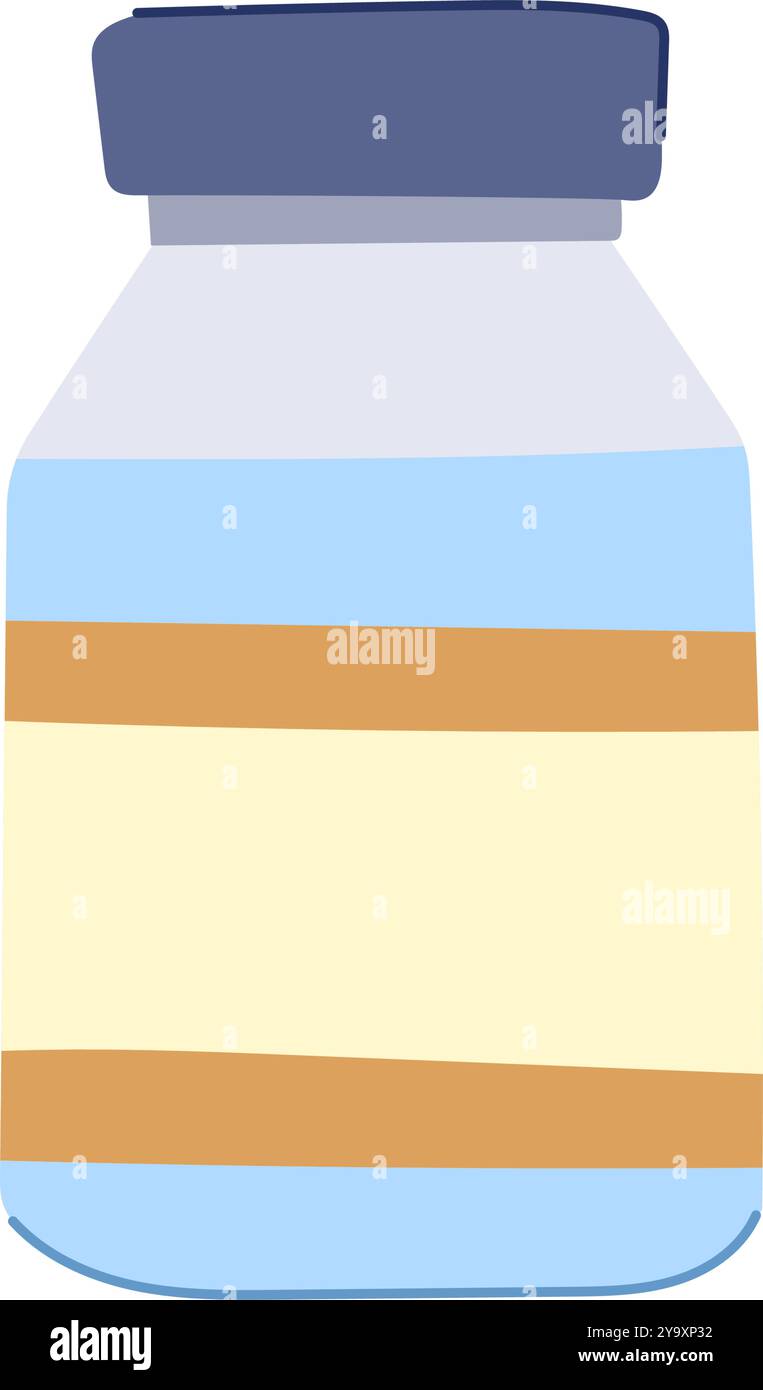 injection vaccine vial cartoon vector illustration Stock Vector Image ...