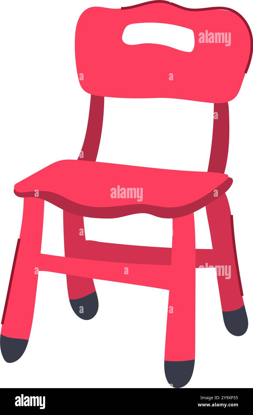 compact toddlier chair cartoon vector illustration Stock Vector Image ...