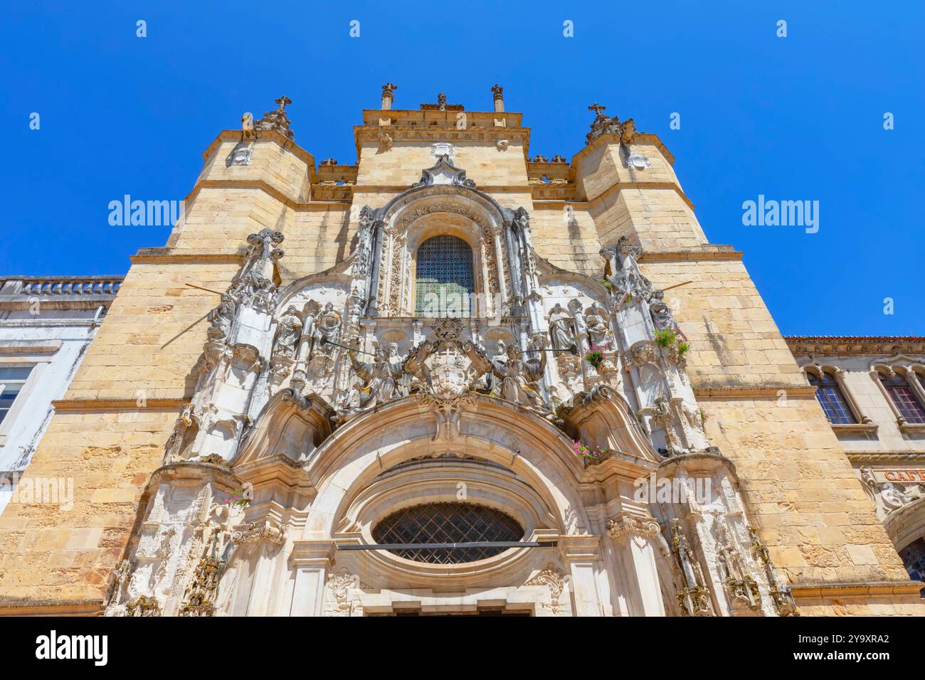 Portugal, Central region, Coimbra, Monastery of Santa Cruz Stock Photo ...