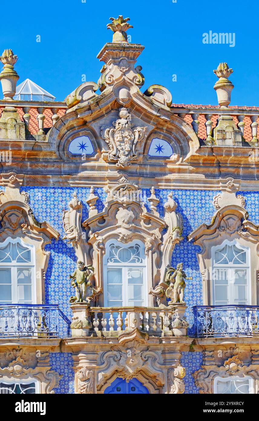 Portugal, Minho province, Braga, Facade of the Rio Palace (Palacio do ...