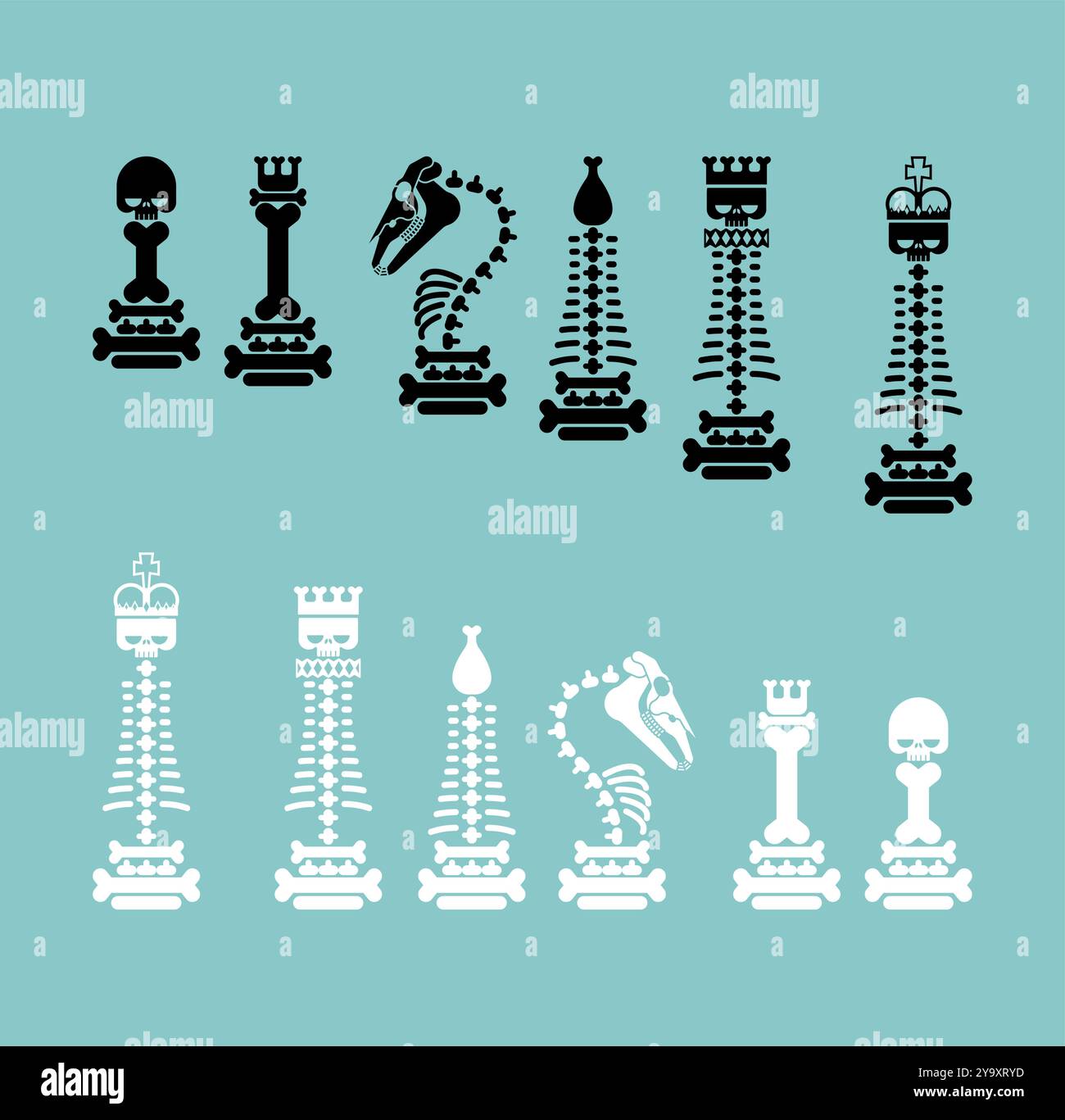 Bones and pieces Stock Vector Images - Alamy