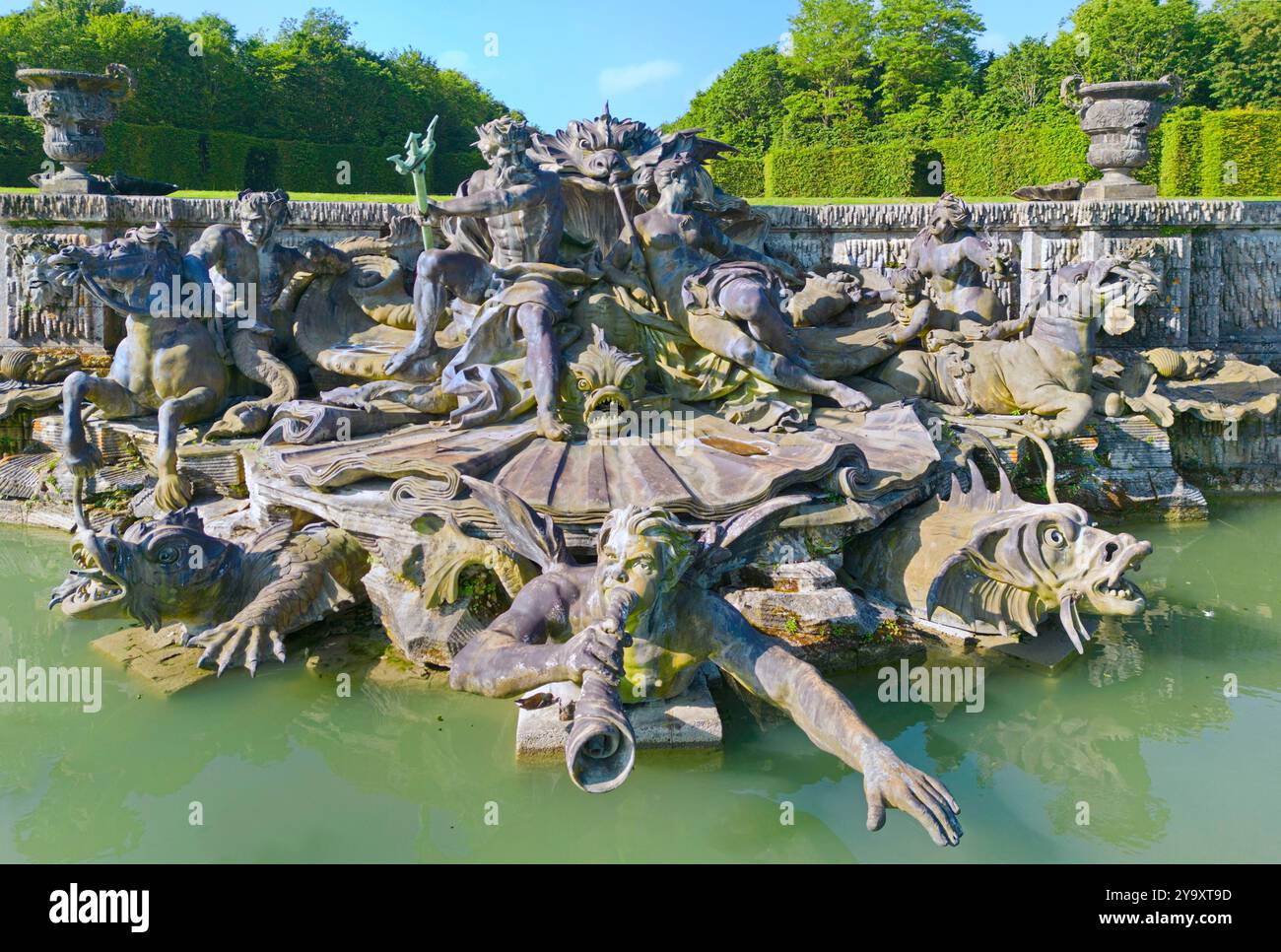 France, Yvelines, Versailles, gardens of the palace of Versailles ...
