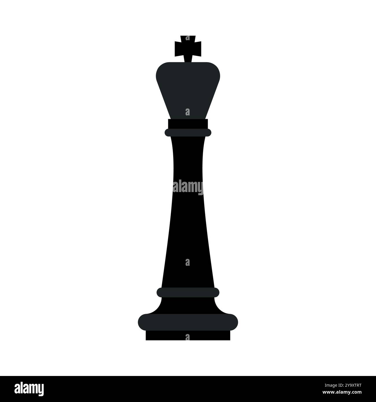 Chess King piece isolated. Symbol sign of chess game Stock Vector Image ...