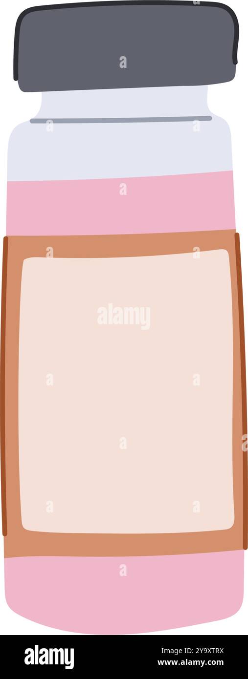 needle vaccine vial cartoon vector illustration Stock Vector Image ...