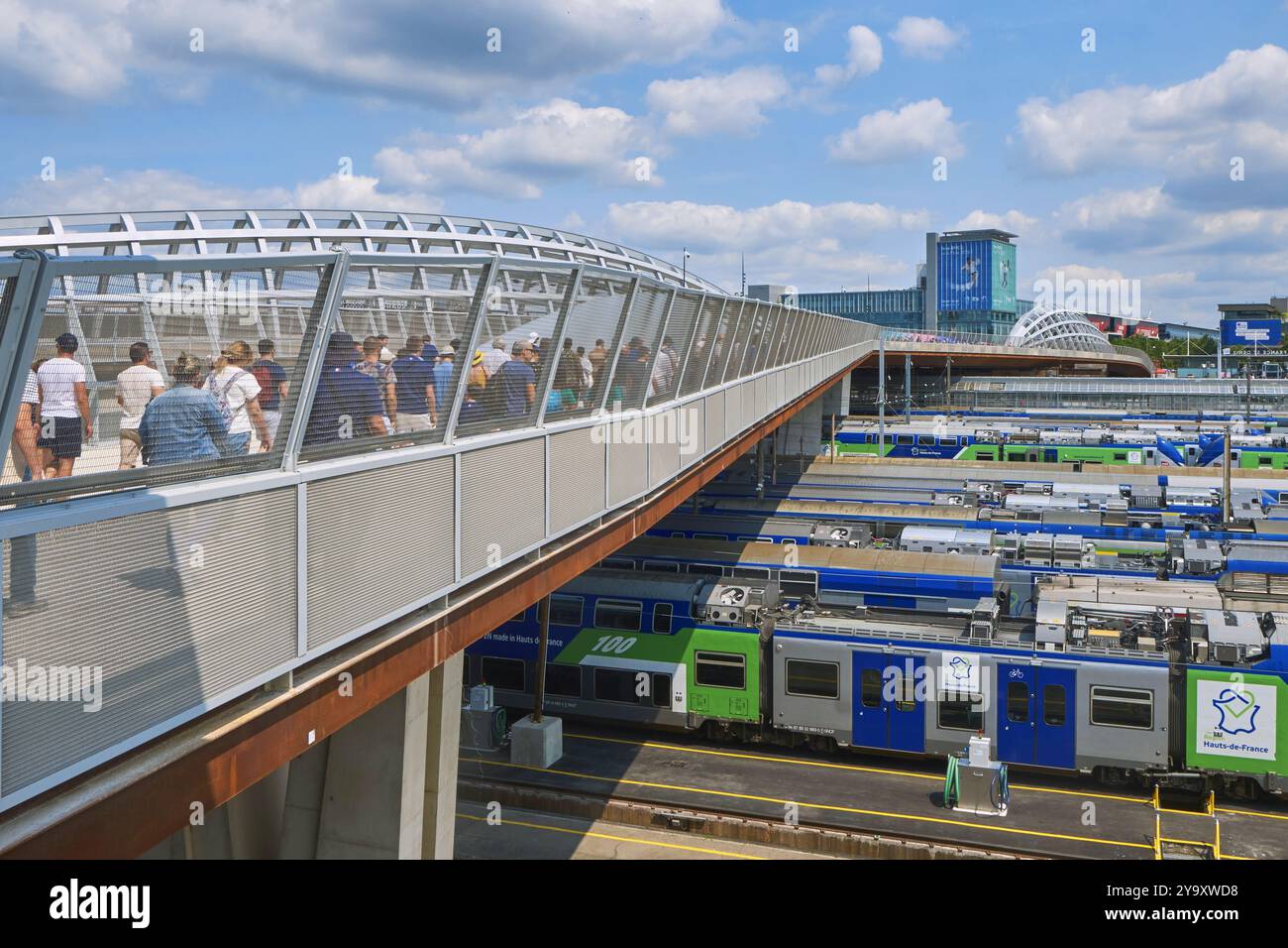 France, Seine Saint Denis, Saint Denis, The Pleyel urban crossing, 300 ...