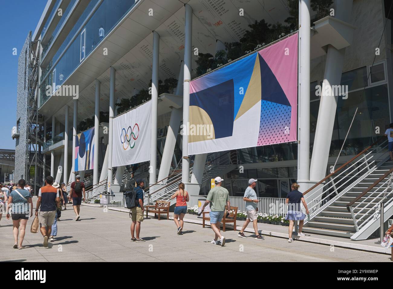 France, Paris, Roland Garros stadium during the 2024 Olympic Games, the ...