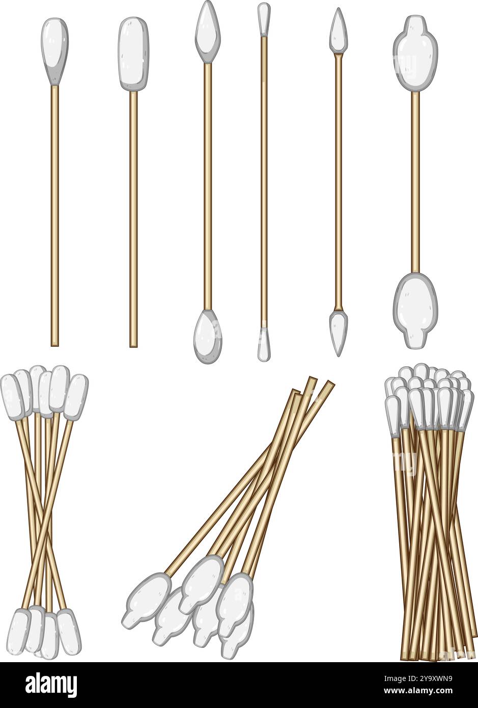 sterile swab set cartoon vector illustration Stock Vector Image & Art ...