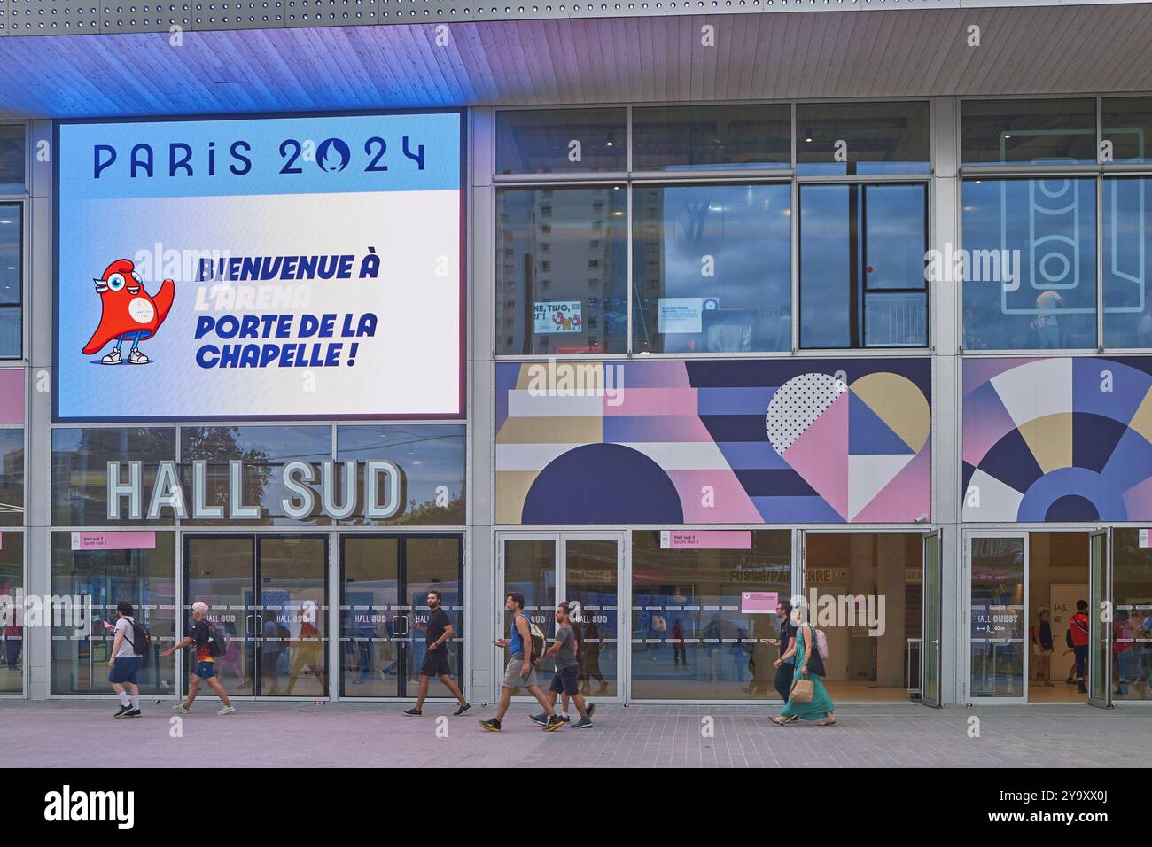 France, Paris, Arena Porte de la Chapelle, multi purpose hall built for ...