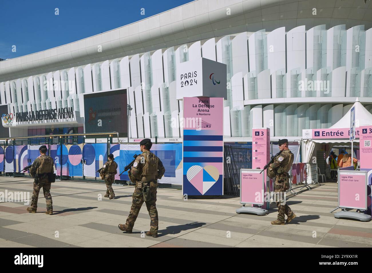France, Hauts-de Seine, La Defense, La Defense Arena swimming pool ...
