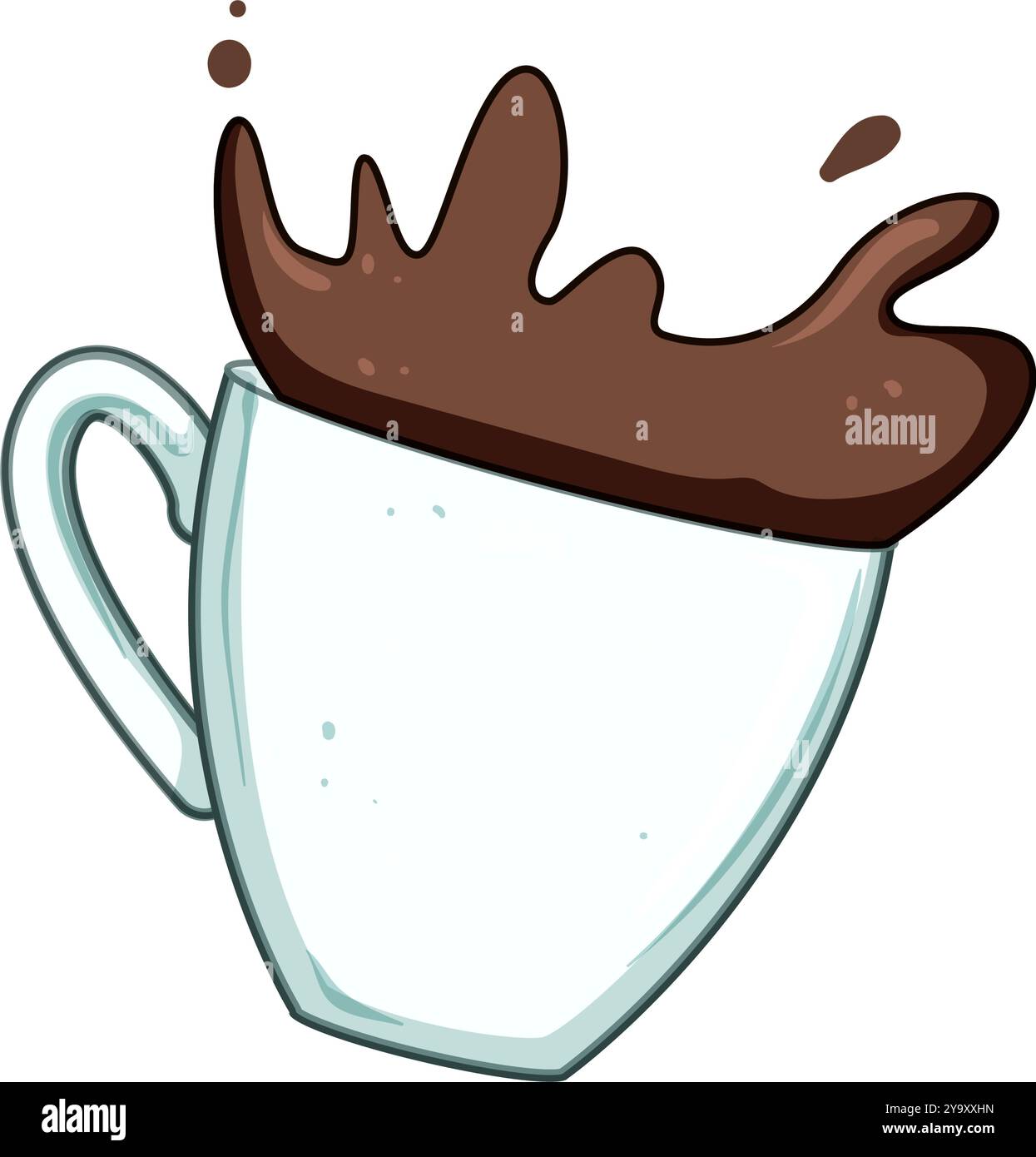 Sip cup cartoon Stock Vector Images - Alamy