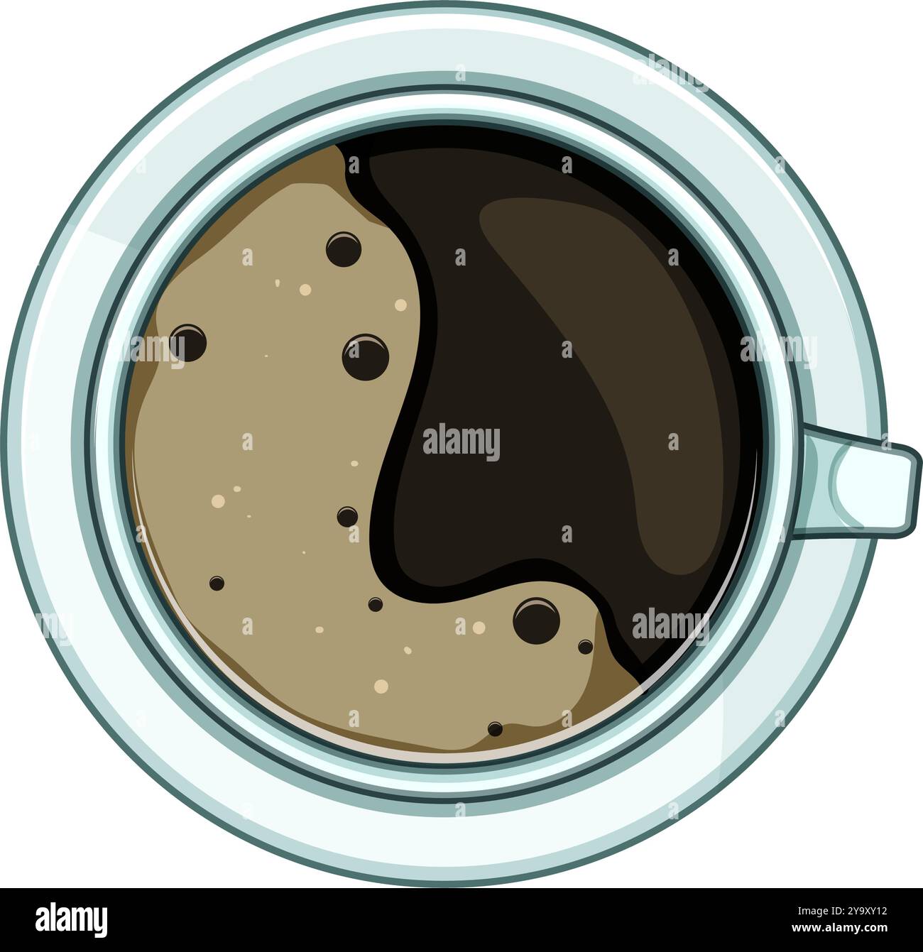 thermal coffee cup top cartoon vector illustration Stock Vector Image ...