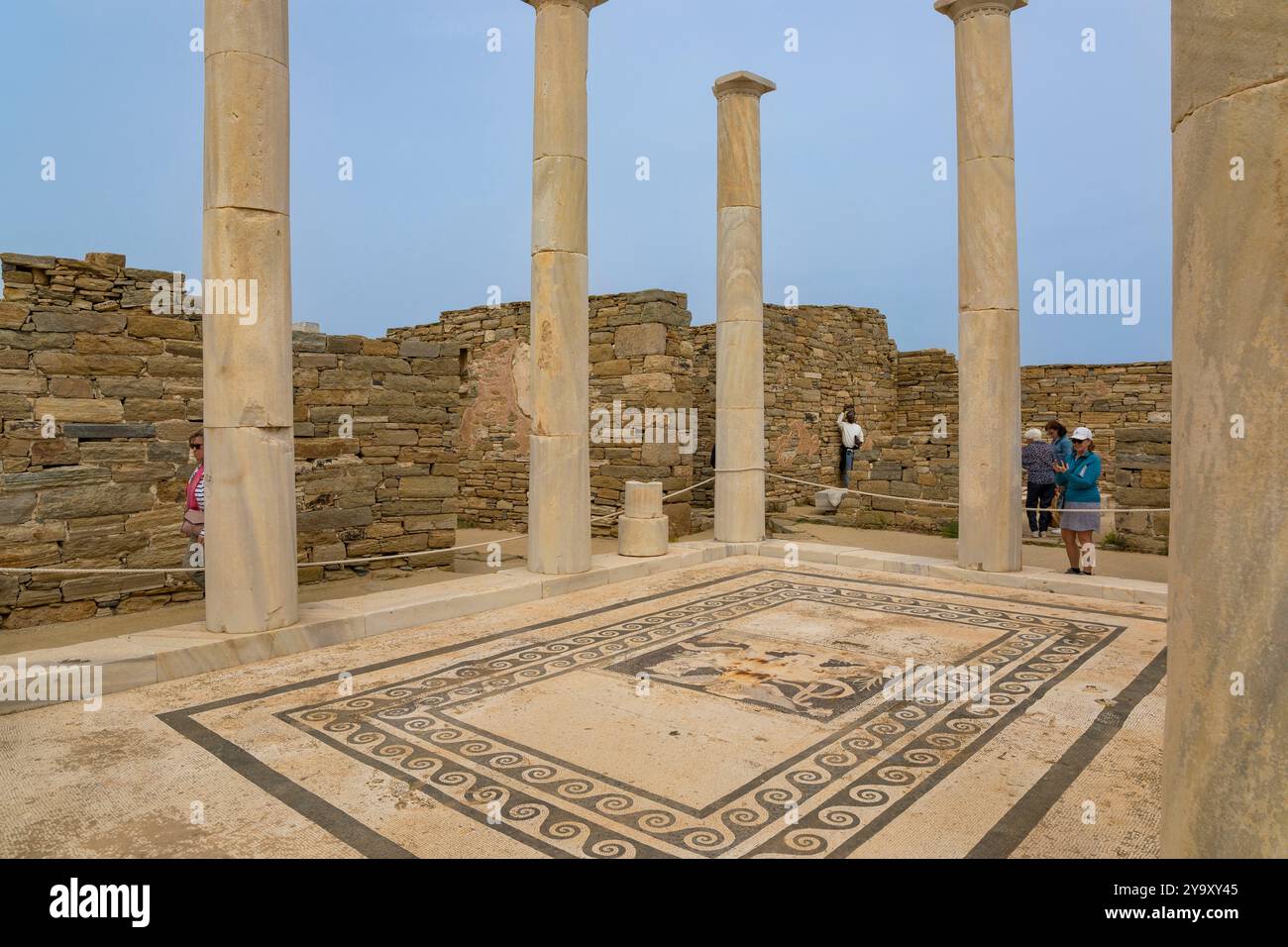 Greece, Cyclades, Delos, listed as World Heritage by UNESCO, the ...