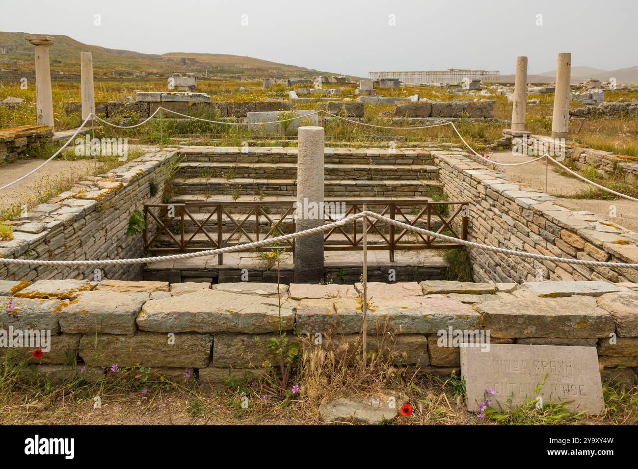Greece, Cyclades, Delos, listed as World Heritage by UNESCO, the ...