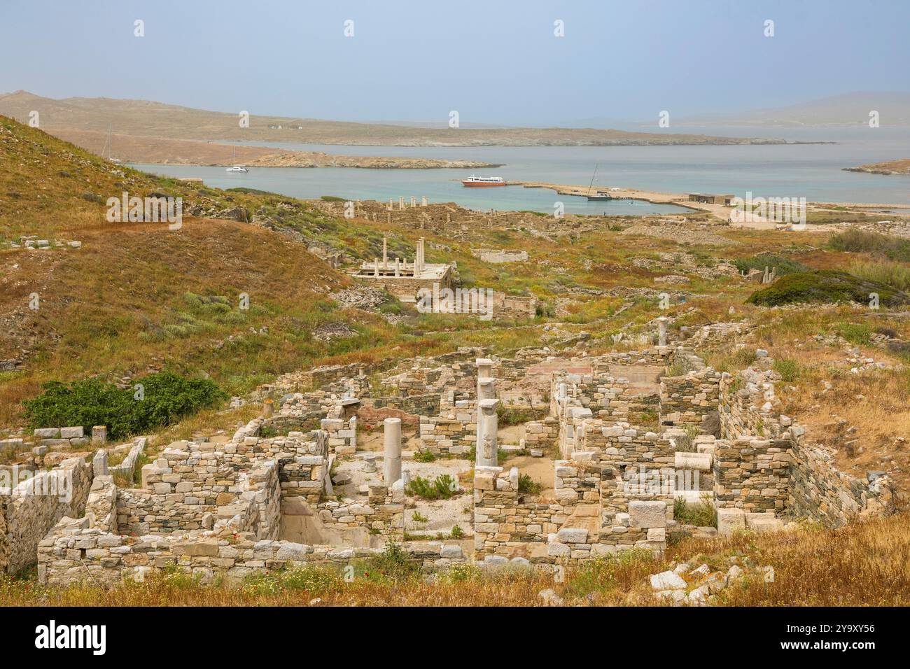 Greece, Cyclades, Delos, listed as World Heritage by UNESCO, the ...