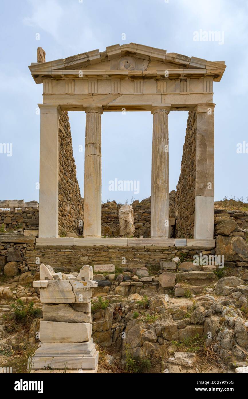 Greece, Cyclades, Delos, listed as World Heritage by UNESCO, the ...