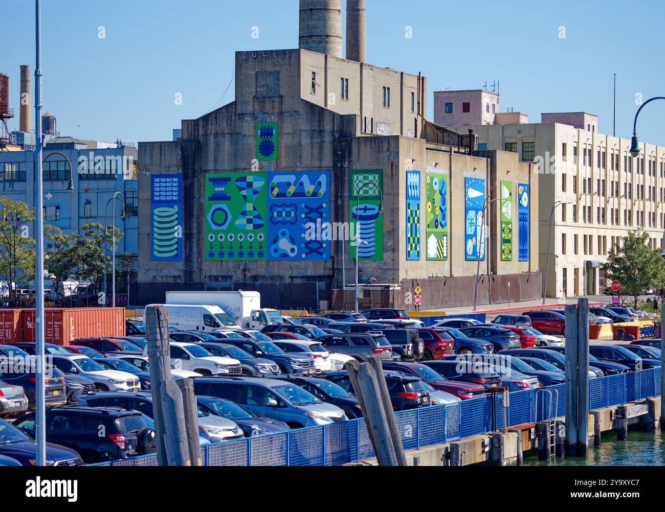 Power Station at Brooklyn Army Terminal in Sunset Park, viewed from the ...