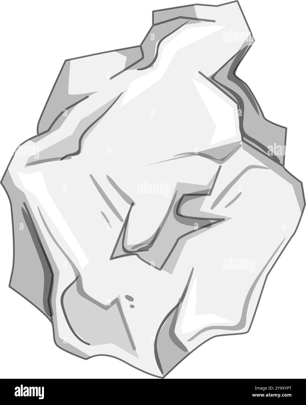 mess crumpled paper balls cartoon vector illustration Stock Vector ...