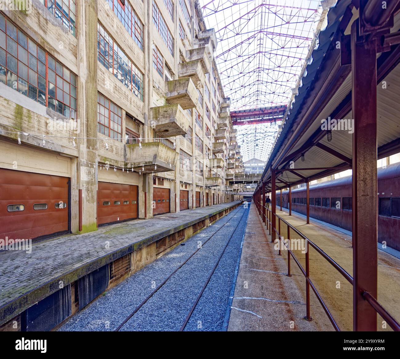 Two rail sidings – now disconnected and dormant – brought cargo into ...