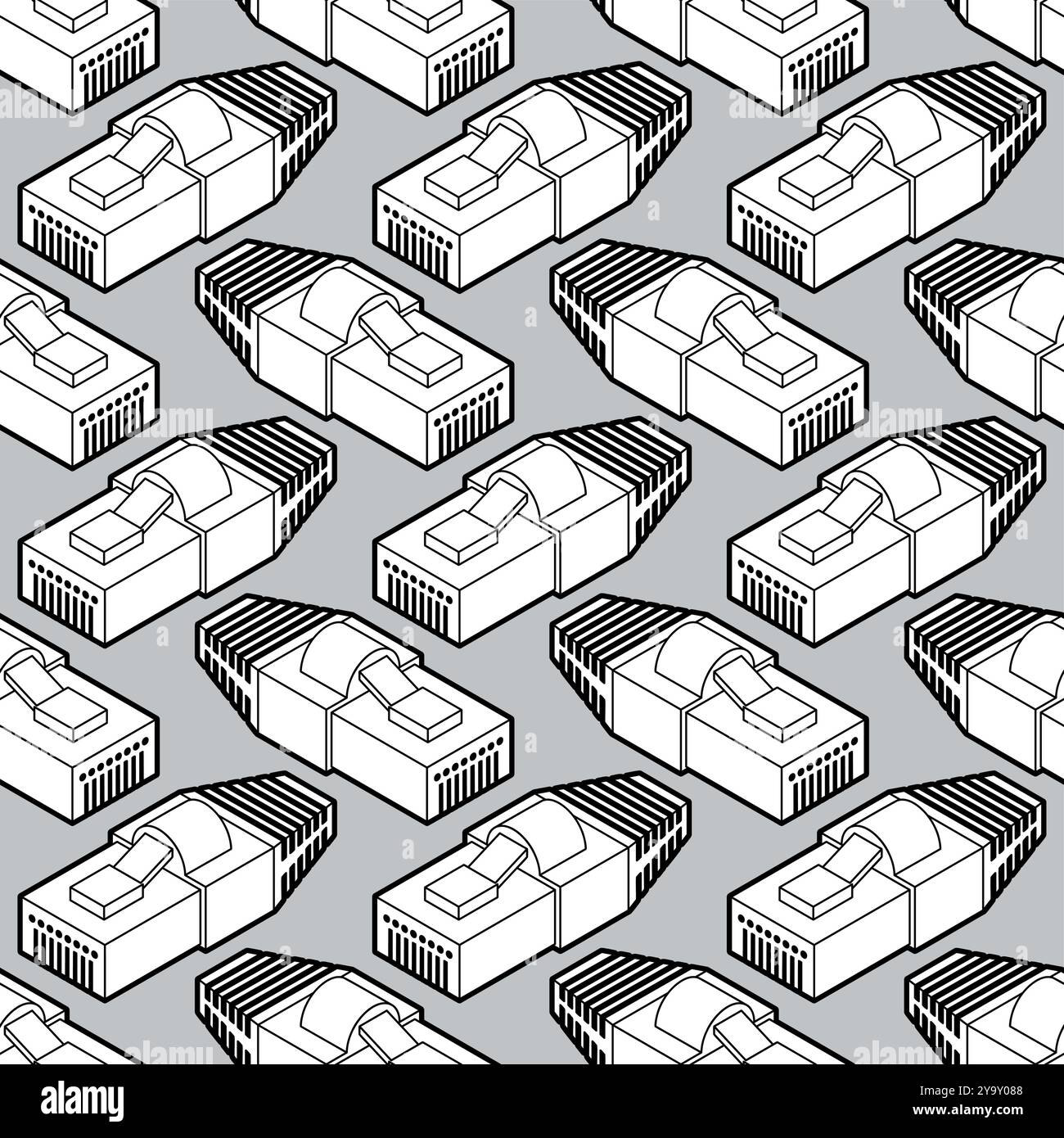 Rj45 Connector Pattern Seamless Connector For Internet Cable Background Patch Cord Texture