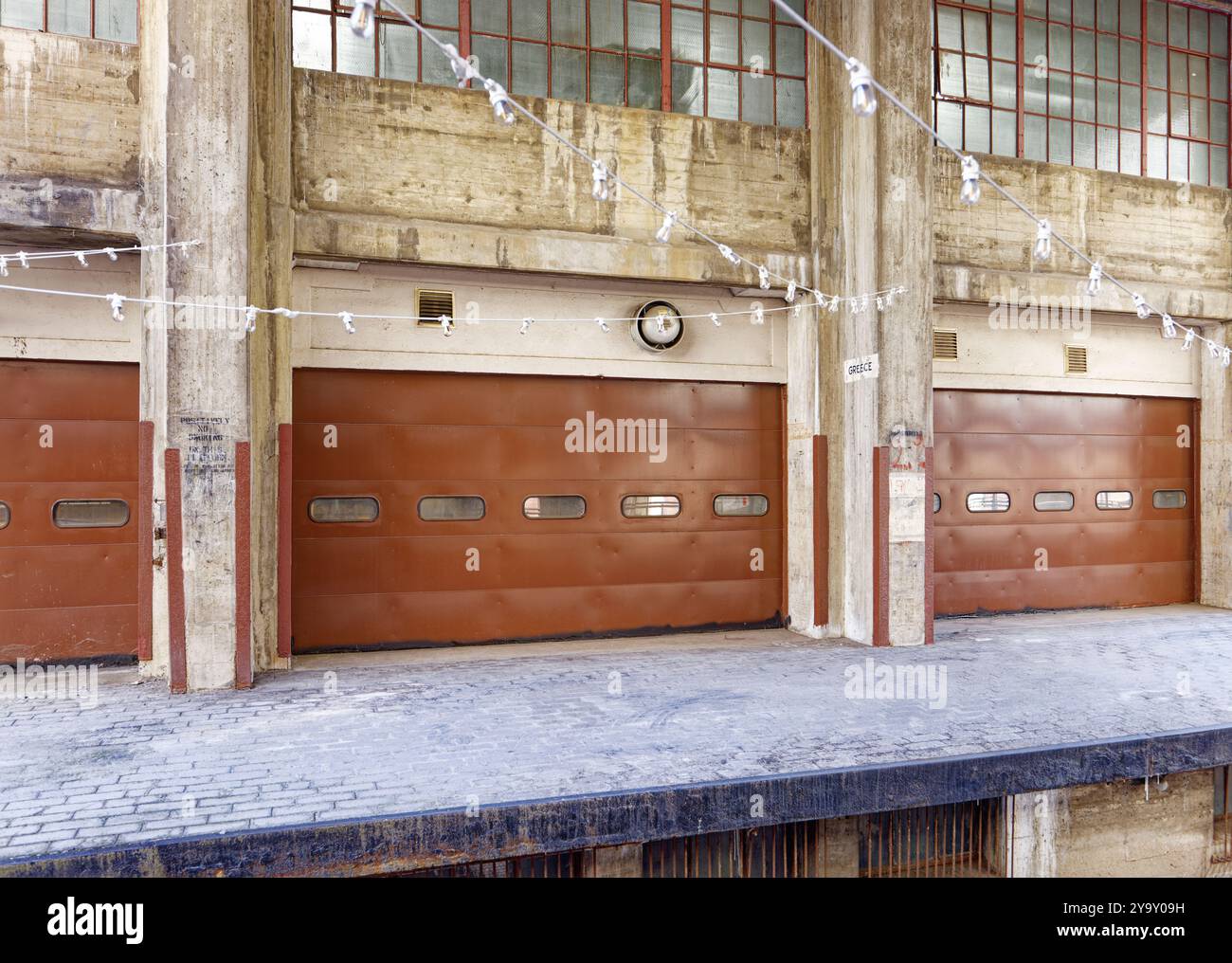 Ground floor loading docks inside Building B still bear destination ...