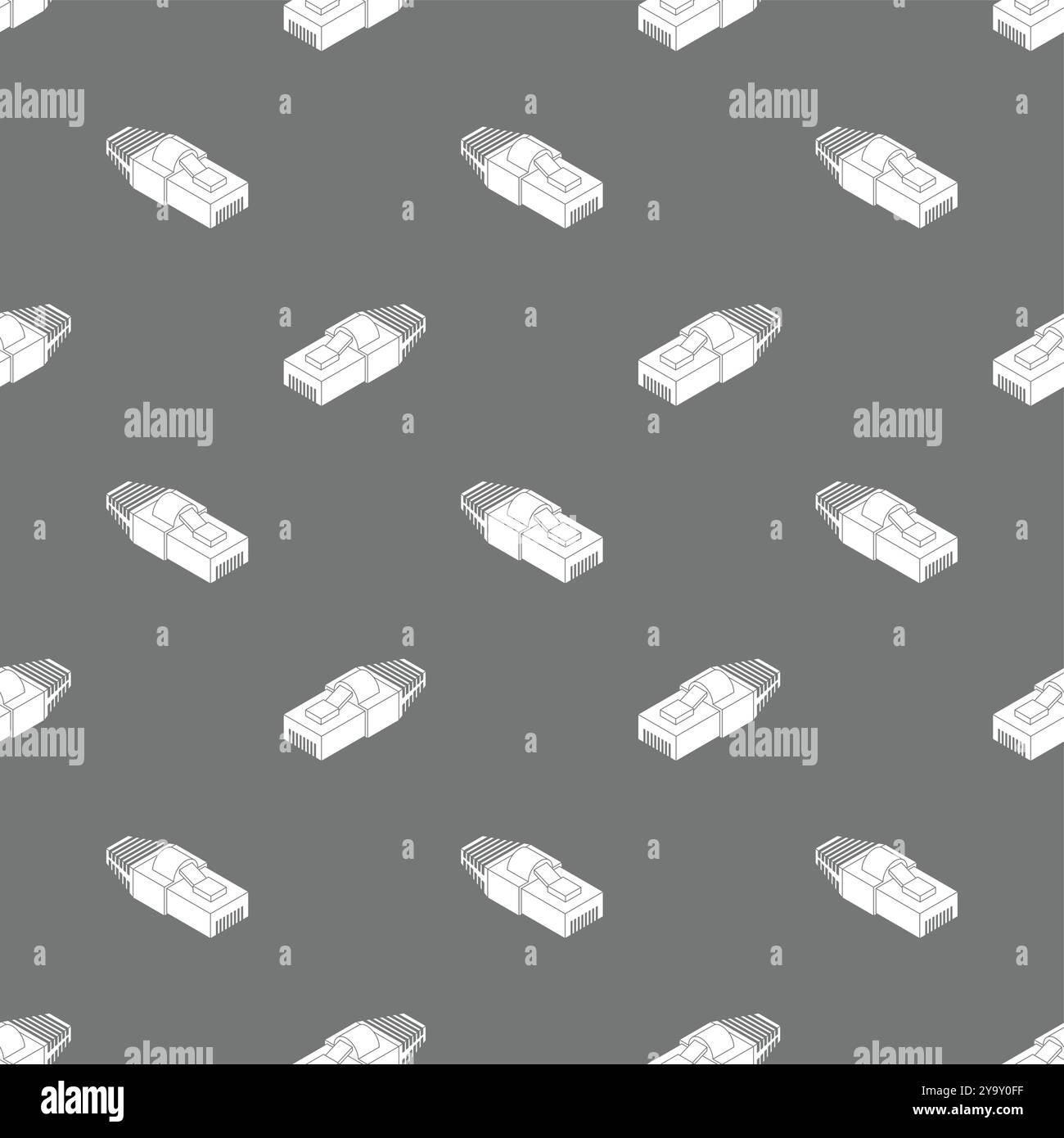 RJ45 connector pattern seamless. Connector for internet cable ...