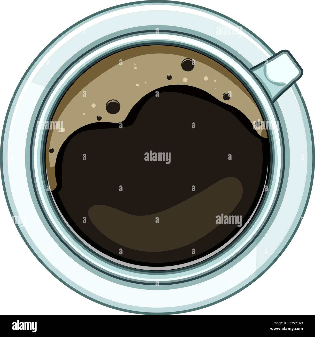 reusable coffee cup top cartoon vector illustration Stock Vector Image ...