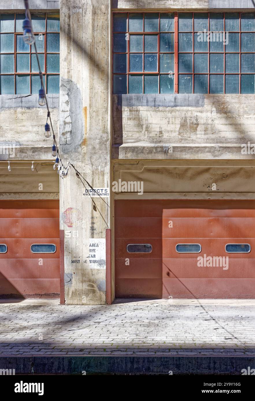 Ground floor loading docks inside Building B still bear destination ...