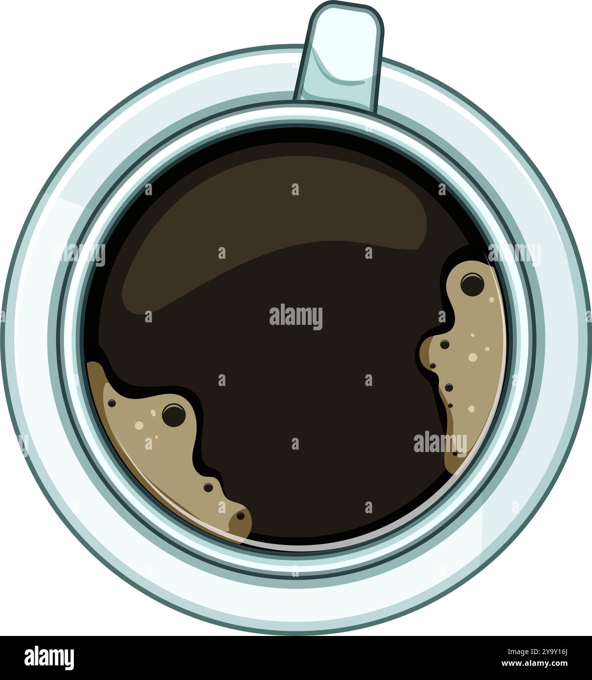 lid coffee cup top cartoon vector illustration Stock Vector Image & Art ...