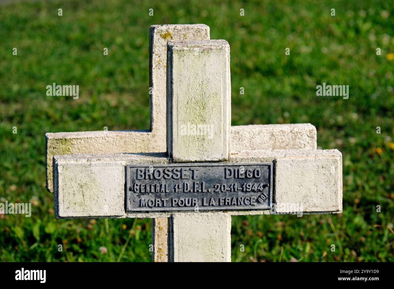 France, Doubs, Rougemont, National Necropolis, World War II, grave of ...