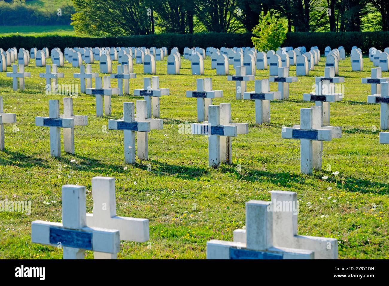 France, Doubs, Rougemont, National Necropolis, World War II, graves of ...