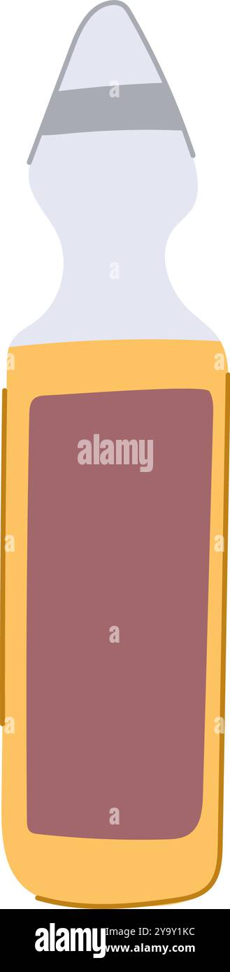 protection vaccine vial cartoon vector illustration Stock Vector Image ...